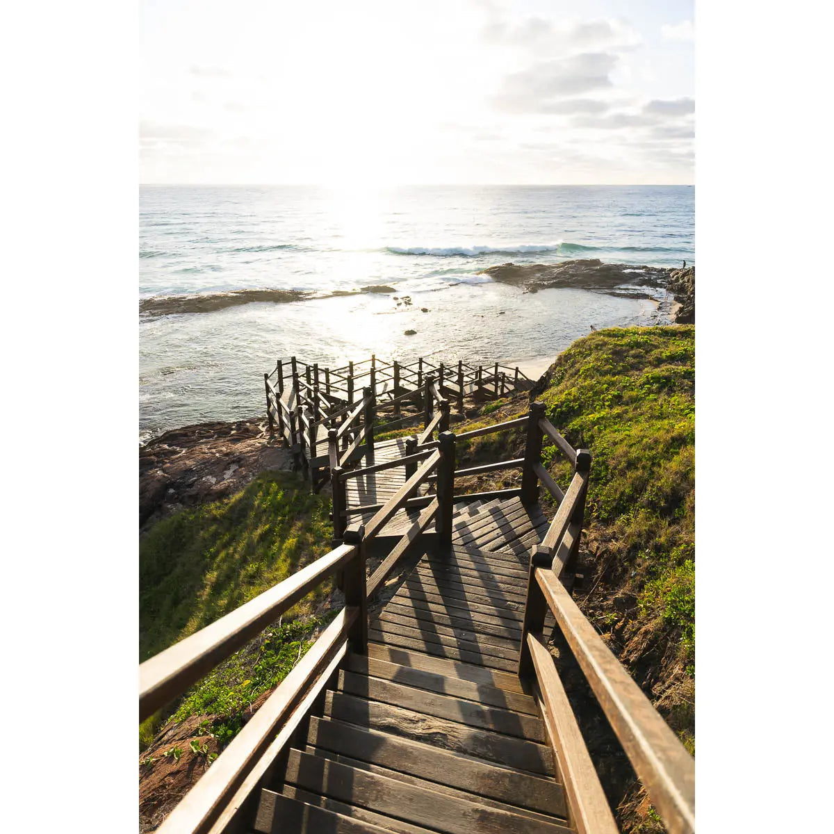 Champagne Pools Stairs - Fraser Island - Art Print – Tidaltones
